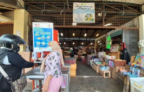 Warga Pasar Dihimbau Taat Prokes dan Jalankan 6M+3T