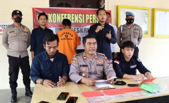 Curi Uang Hantaran Mahar,Tr Dibekuk Polisi di Hotel Dabo Singkep
